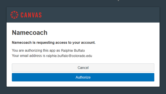 Canvas - NameCoach | Office of Information Technology
